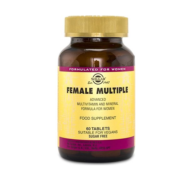 Solgar Female Multiple – Multivitamin 60 tabletter
